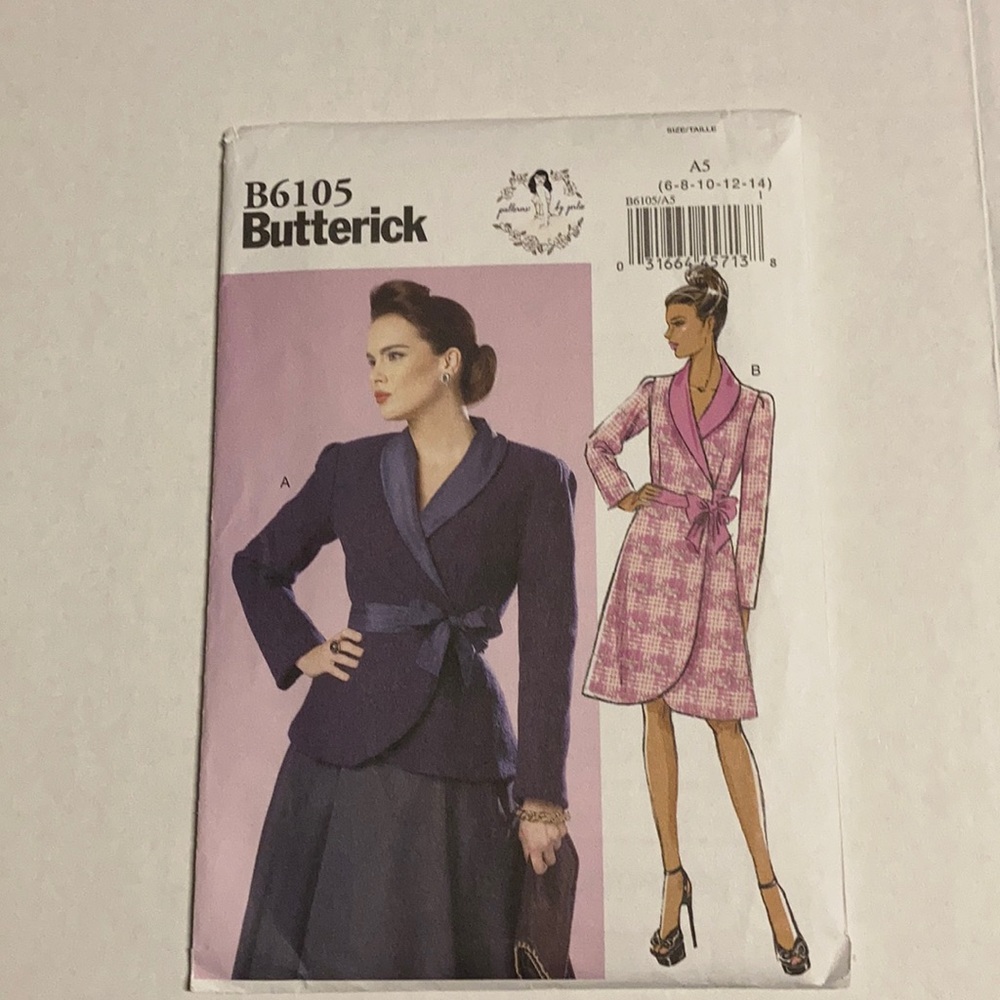 Butterick Jacket/Coat Vintage Look Sewing Pattern - Gem